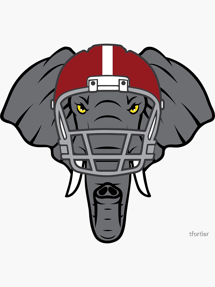 "Angry Elephant in Helmet" Sticker for Sale by tfortier | Redbubble