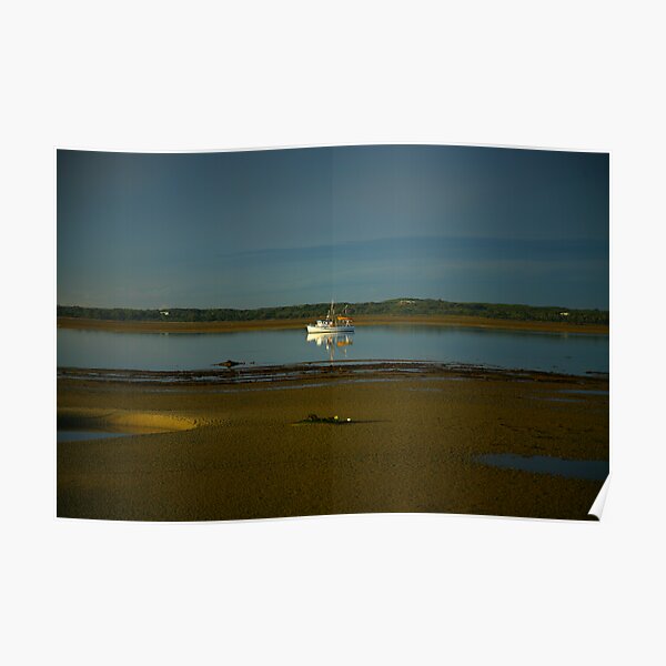 "tidal. old fishing boat, anderson inlet, victoria" Poster for Sale by ...