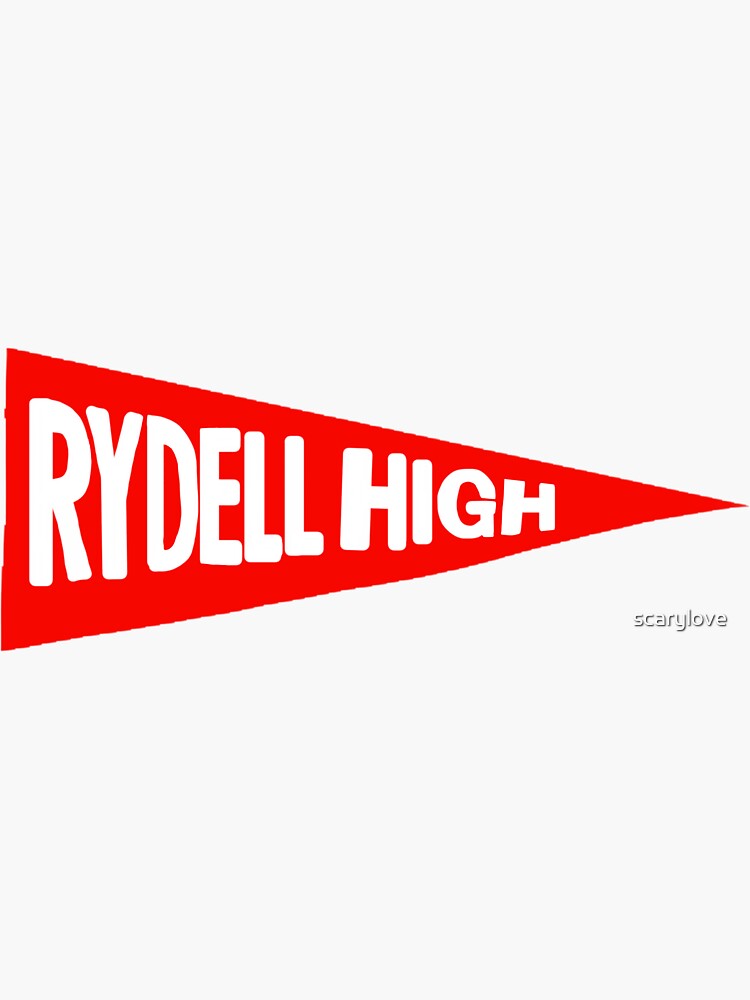 "Rydell High Flag" Sticker for Sale by scarylove | Redbubble