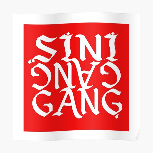 Poster « Logo de la boîte Sinigang Gang Box, autocollant », par ...