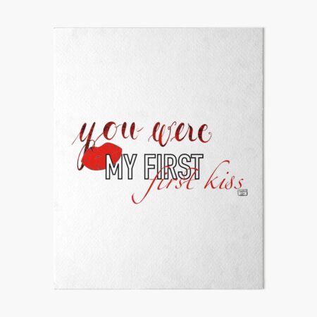 "First kiss" Art Board Print by murphy3art | Redbubble