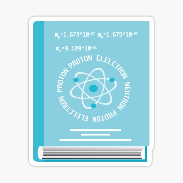 "Book of Atom" Sticker for Sale by Vudo24 | Redbubble