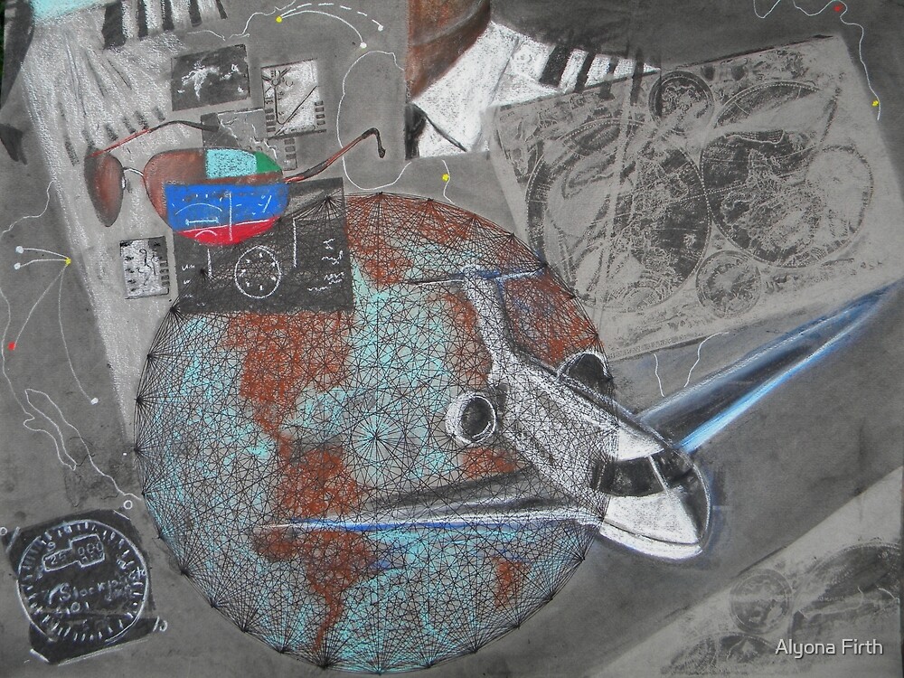 "Aviation world - collage" by Alyona Firth | Redbubble