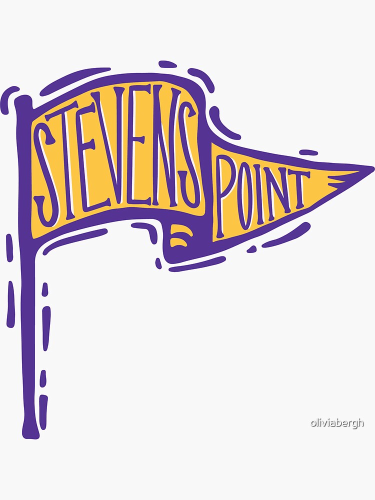 "UW Stevens Point Flag" Sticker for Sale by oliviabergh | Redbubble