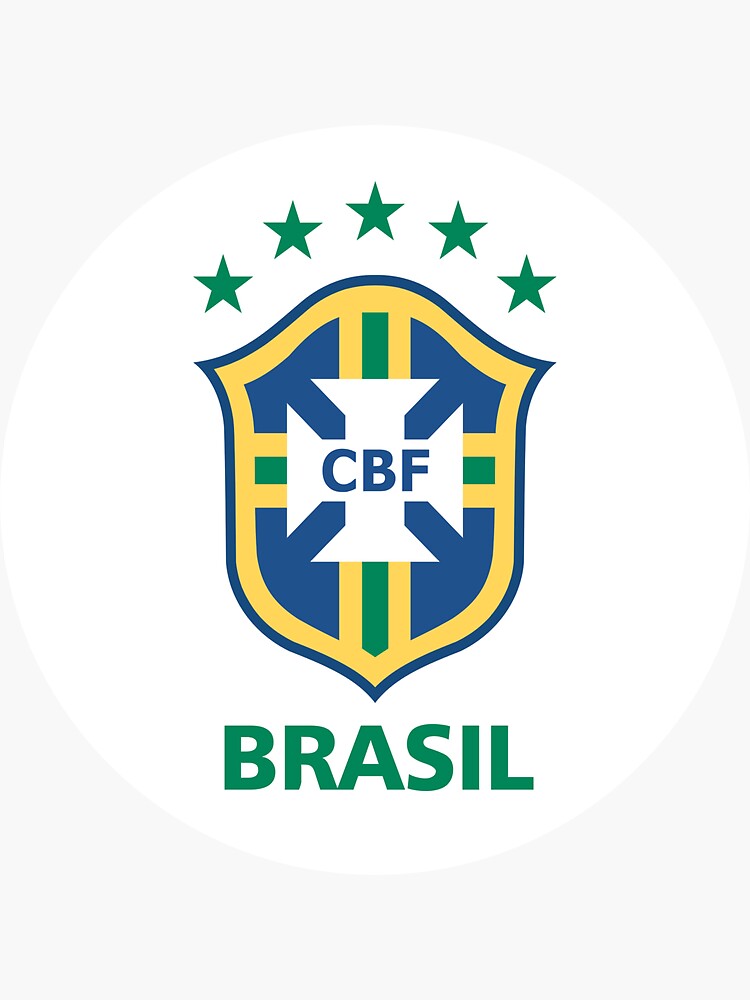 "Brasil CBF Crest Futbol Soccer" Sticker for Sale by colbyfayock ...