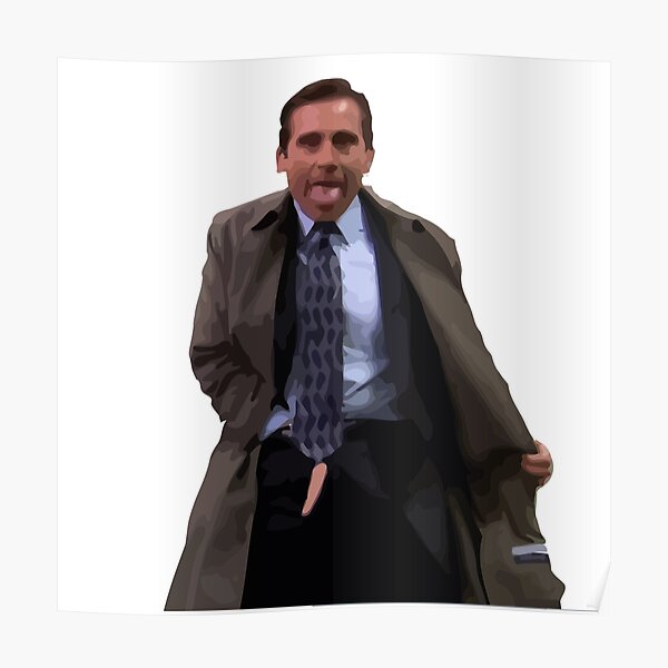 "Michael Scott flashing" Poster for Sale by GloriousWax | Redbubble