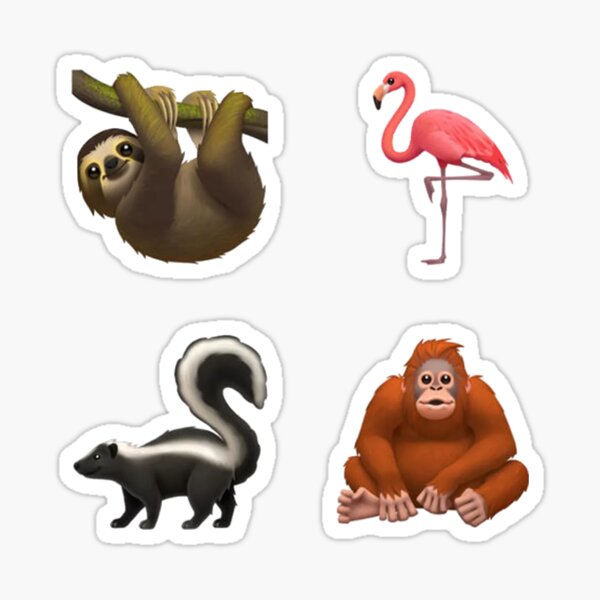 "Animal Emoji Sticker Pack" Sticker for Sale by landonromana9 | Redbubble