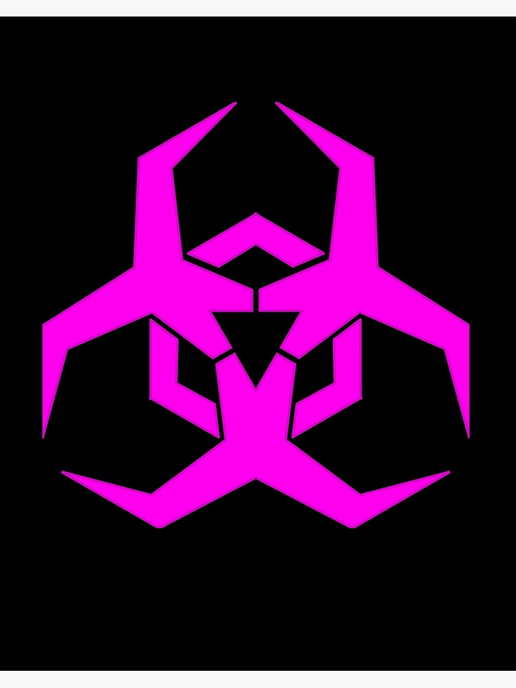 "Pink biohazard symbol" Art Board Print for Sale by Dator | Redbubble