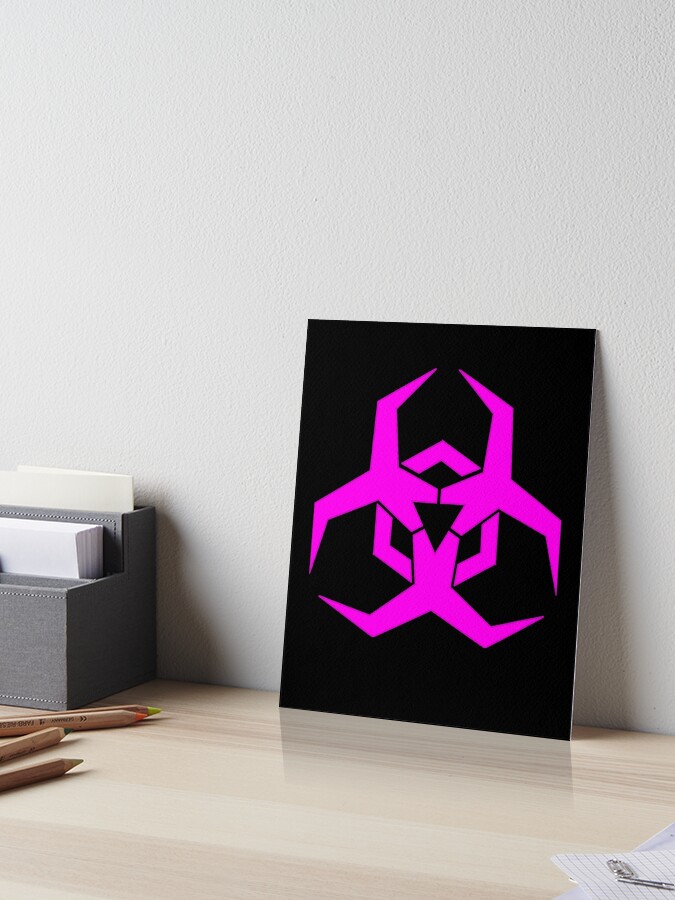 "Pink biohazard symbol" Art Board Print for Sale by Dator | Redbubble