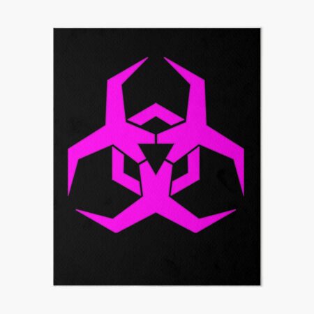 "Pink biohazard symbol" Art Board Print for Sale by Dator | Redbubble
