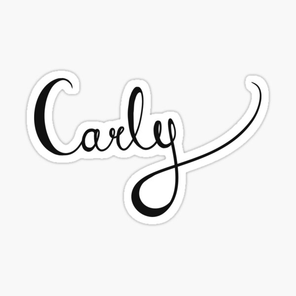 "Carly" Sticker for Sale by jillianbartho | Redbubble