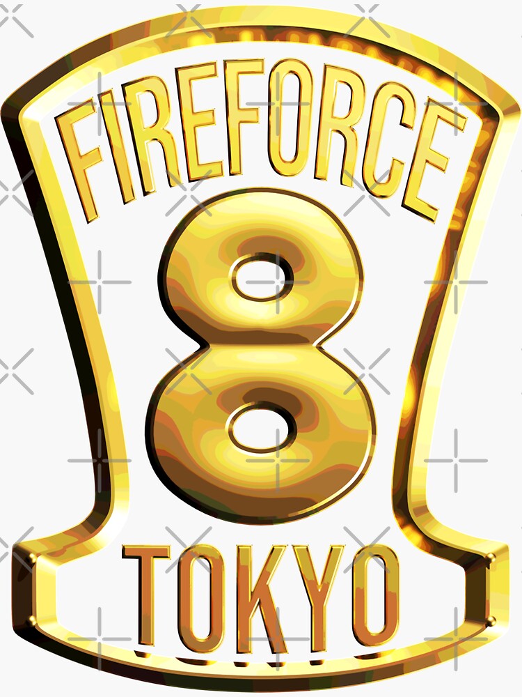 "Fire Force 8 3D" Sticker for Sale by CCCDesign | Redbubble