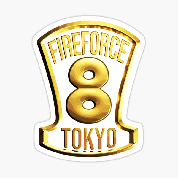 "Fire Force 8 3D" Sticker for Sale by CCCDesign | Redbubble