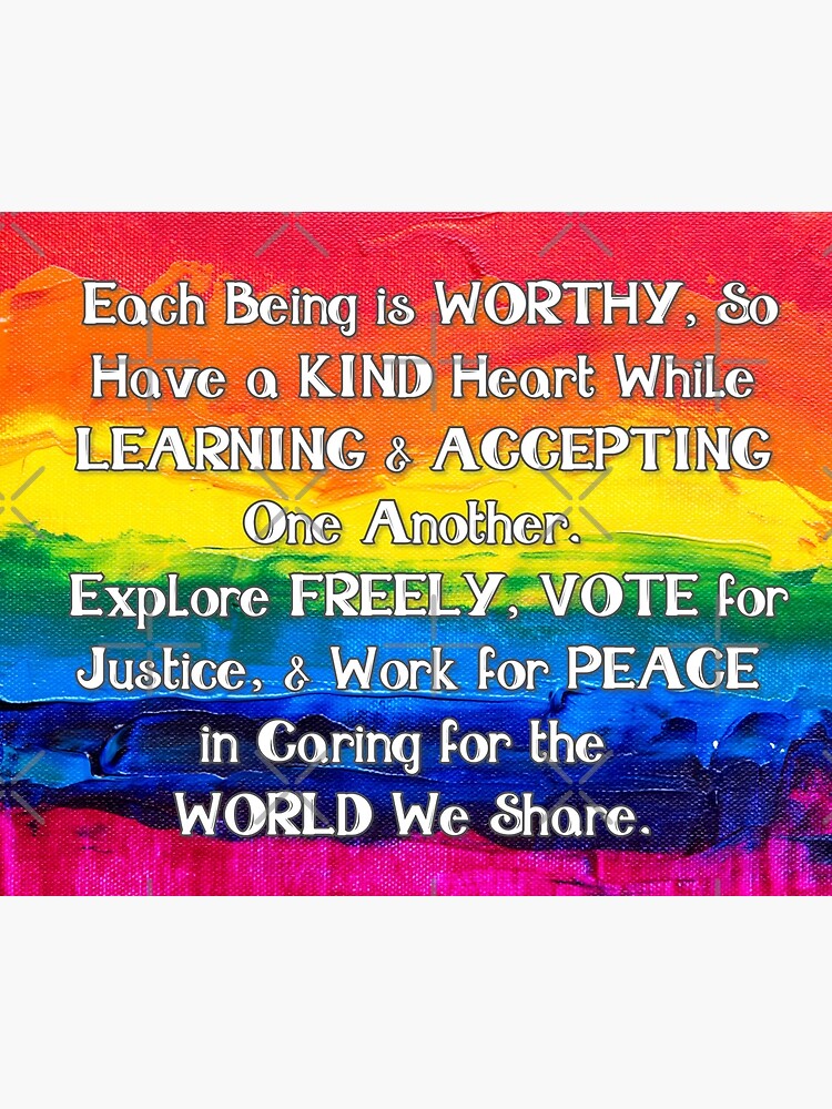 "UU Seven Principles in Two Sentences" Poster for Sale by gwinna ...