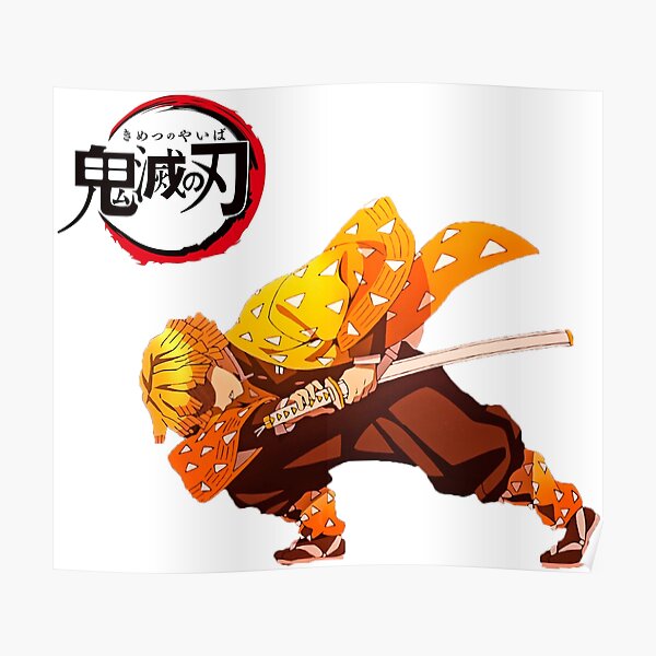 "Kimetsu No Yaiba Zenitsu Demon Slayer" Poster by Papou59 | Redbubble