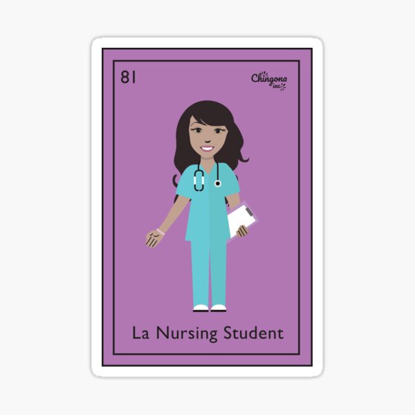 "La Nursing Student" Sticker for Sale by vosio | Redbubble