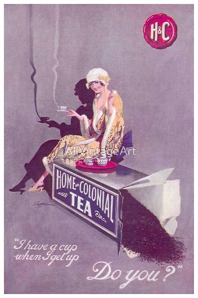 "Vintage Tea Advertising 1890" by AllVintageArt | Redbubble