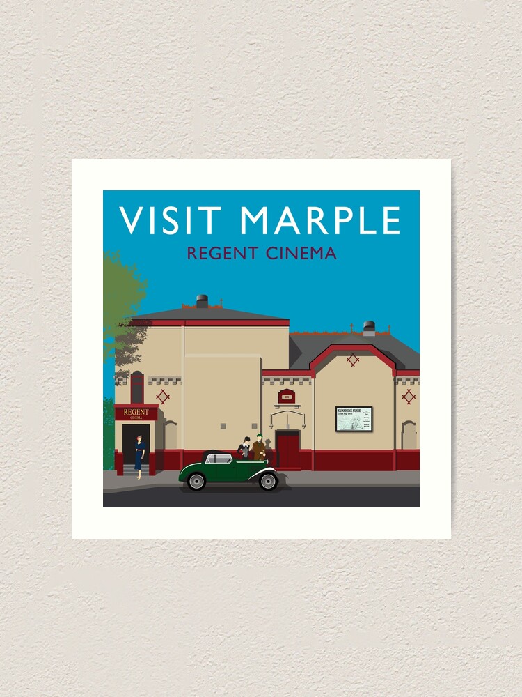 "Marple - Regent Cinema (square format)" Art Print for Sale by exvista ...
