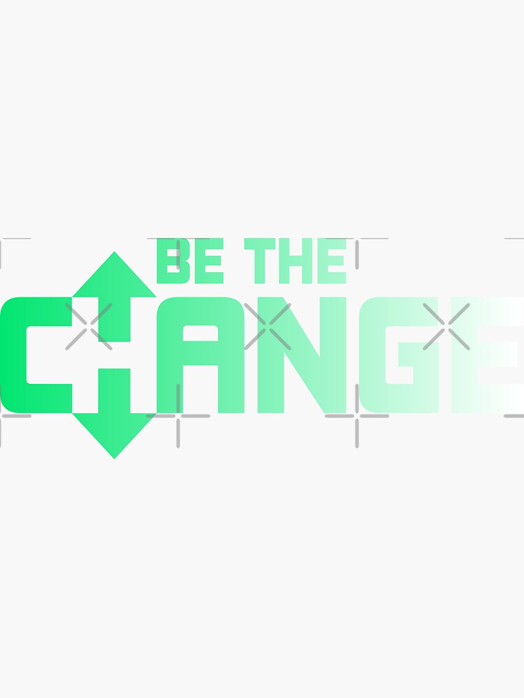 "Change Typo Art" Sticker for Sale by HD-INK-Design | Redbubble