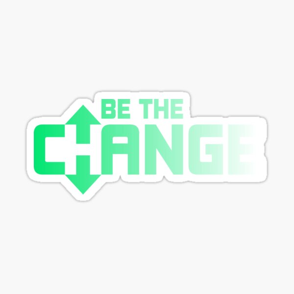 "Change Typo Art" Sticker for Sale by HD-INK-Design | Redbubble