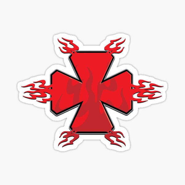 "Tribal Red Cross" Sticker for Sale by rott515 | Redbubble