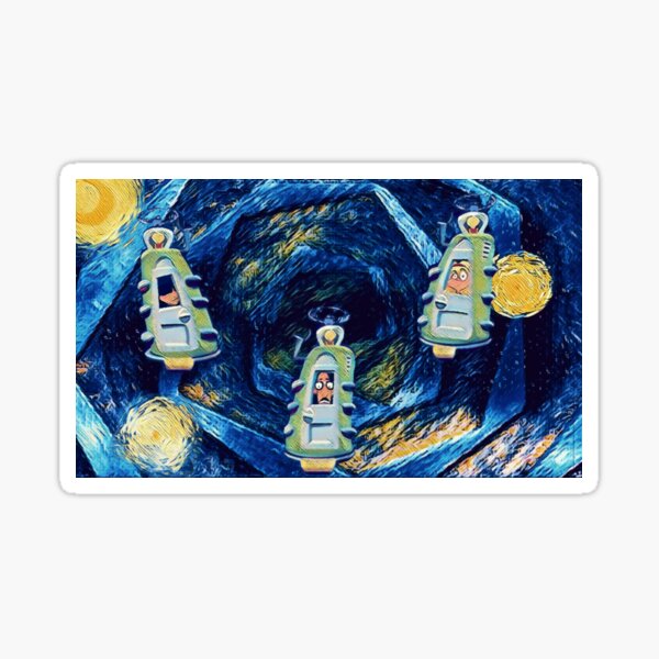 "Van Gogh's Day of The Tentacle Time Travel" Sticker for Sale by ...