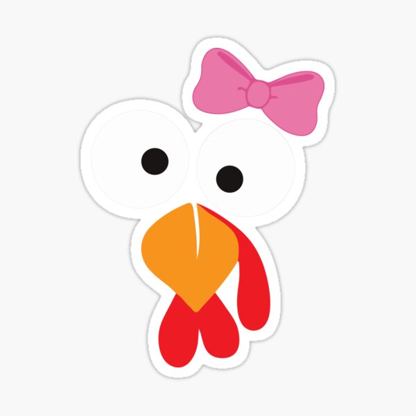 "Funny Thanksgiving Turkey Face" Sticker for Sale by SwagHut | Redbubble