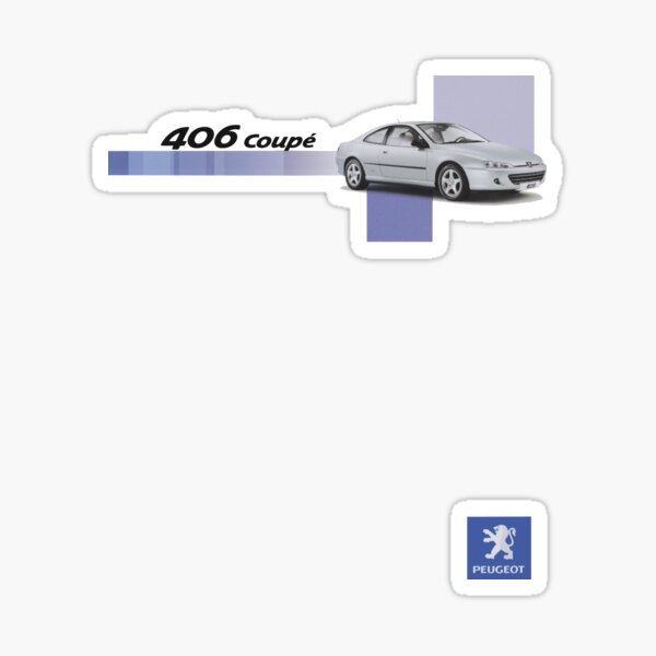 "PEUGEOT 406 COUPE" Sticker by ThrowbackMotors | Redbubble