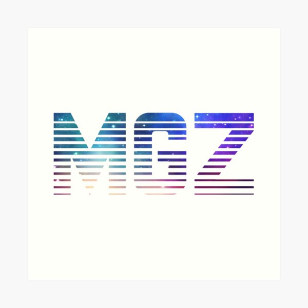 "MGZ Galaxy Logo" Art Print for Sale by PremiumMerch | Redbubble