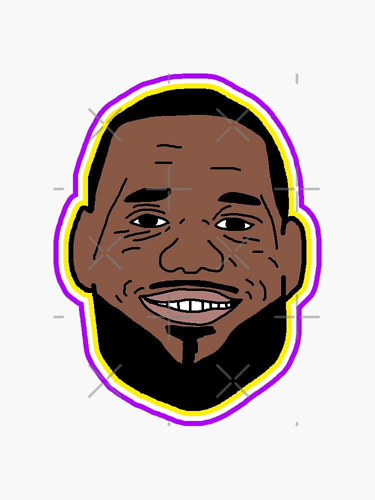 Pegatina «Esquema de Jebron Lames» de CreamFraiche | Redbubble