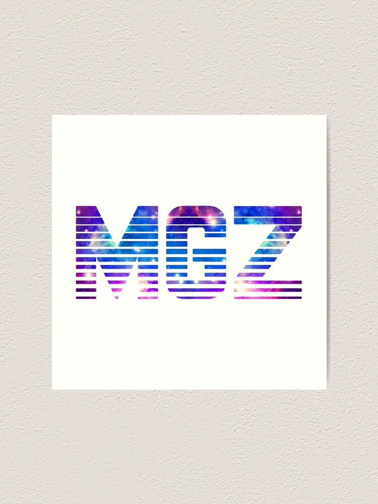 "MGZ Galaxy Logo" Art Print for Sale by PremiumMerch | Redbubble