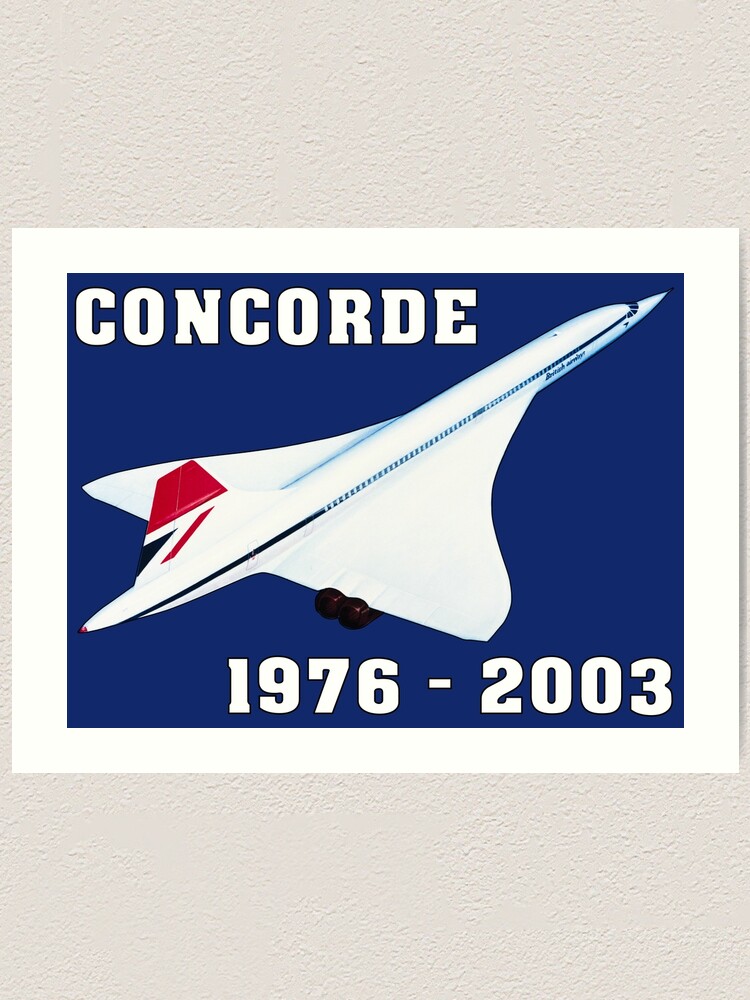 "Concorde airplane" Art Print by masterchef-fr | Redbubble