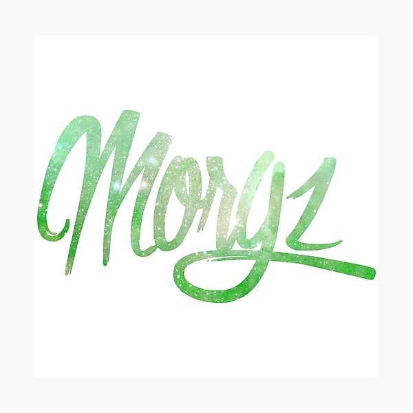"Morgz Green Galaxy Logo" Photographic Print for Sale by PremiumMerch ...