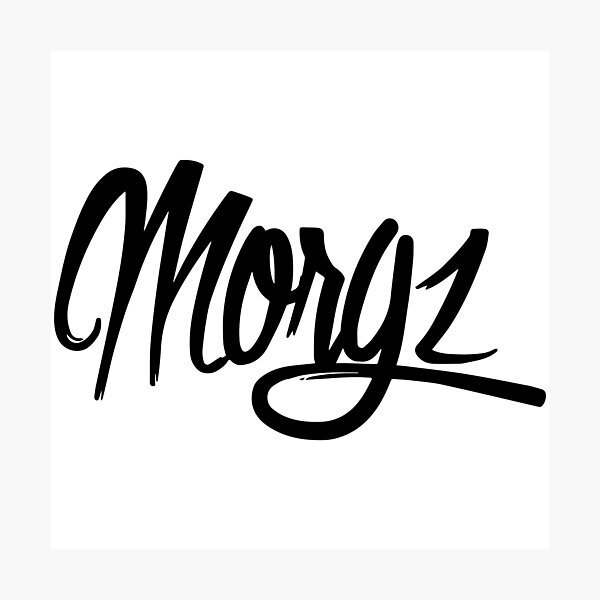 "Morgz Black Galaxy Logo" Photographic Print for Sale by PremiumMerch ...