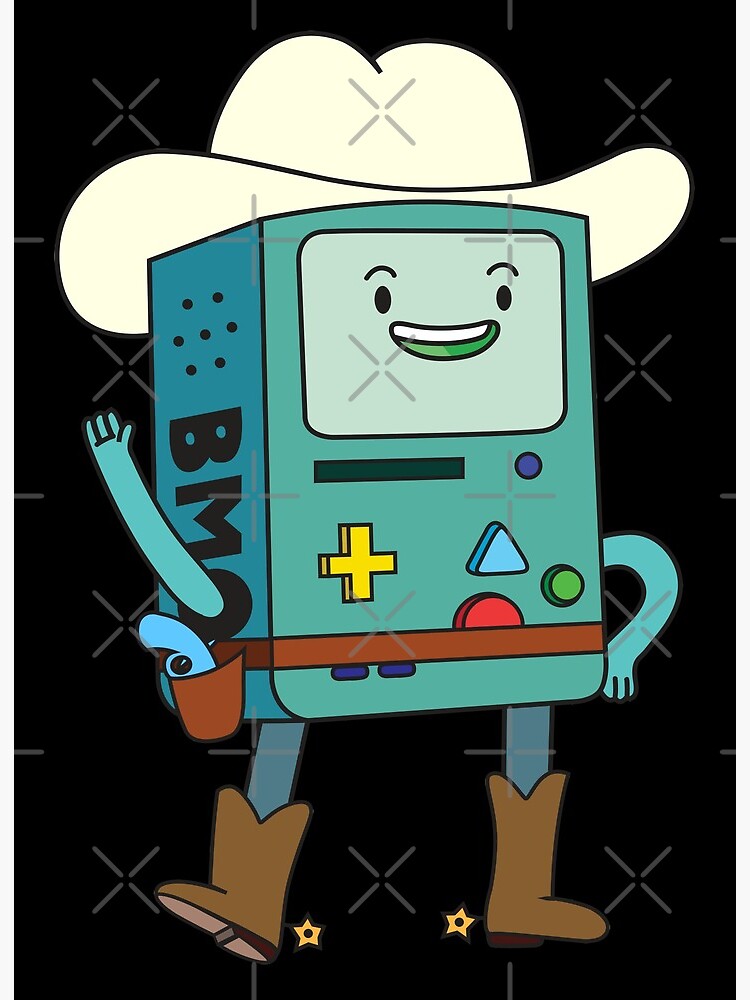"BMO Cowboy" Art Board Print for Sale by plushism | Redbubble