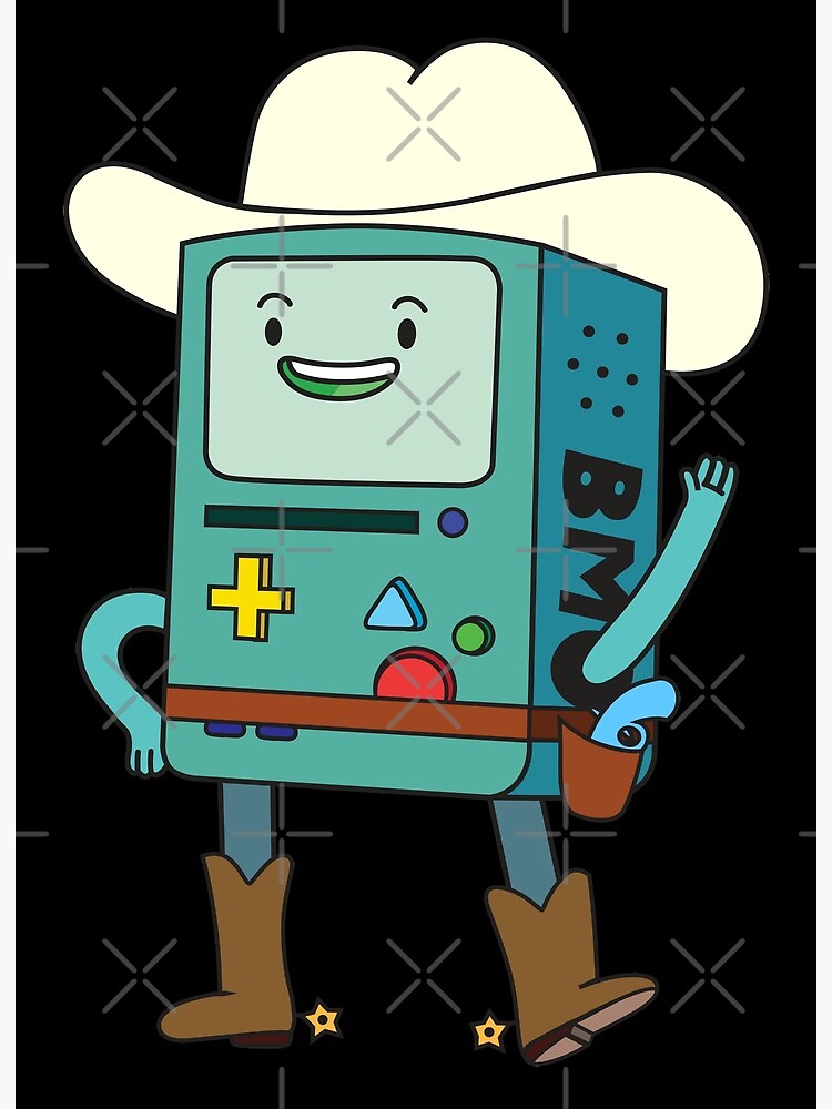 "BMO Cowboy" Art Board Print for Sale by plushism | Redbubble