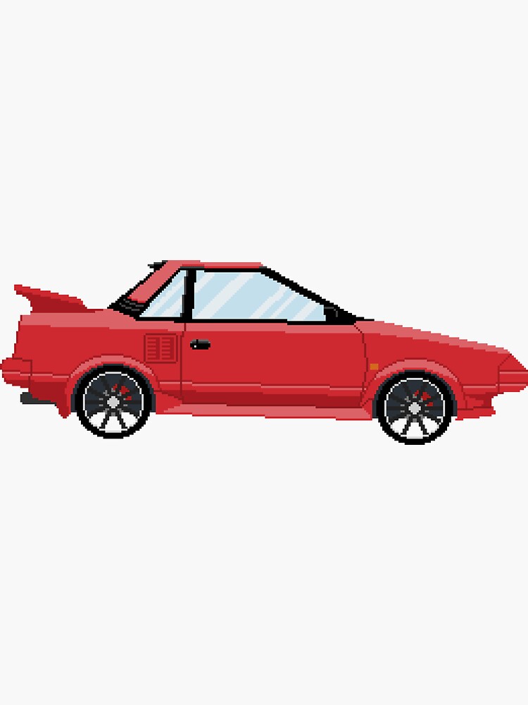 "Toyota MR2 AW11" Sticker by Teater | Redbubble