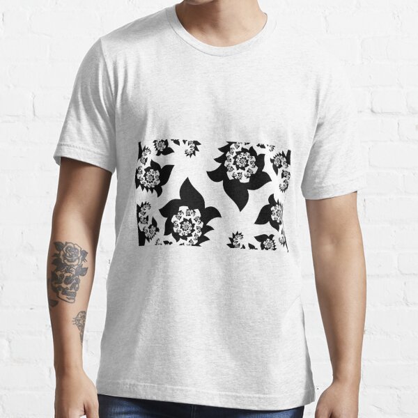 "Black and White Abstract Pattern" T-shirt for Sale by pinkal ...