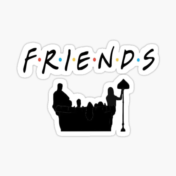 "Friends" Sticker for Sale by Hugofid | Redbubble