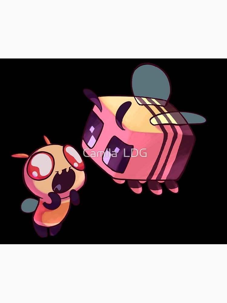 "minecraft bee x invader zim bee" Art Print by tikalechidna1 | Redbubble