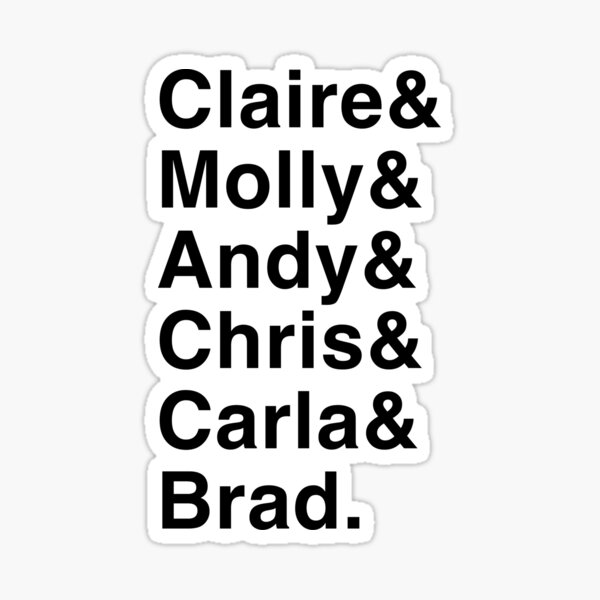 "Bon Appetit Shirt| BA Test Kitchen T-Shirt| Staff Names" Sticker for ...