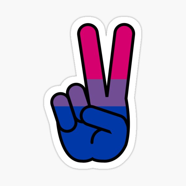 "Bisexual Peace Sign Flag" Sticker for Sale by LGBT | Redbubble