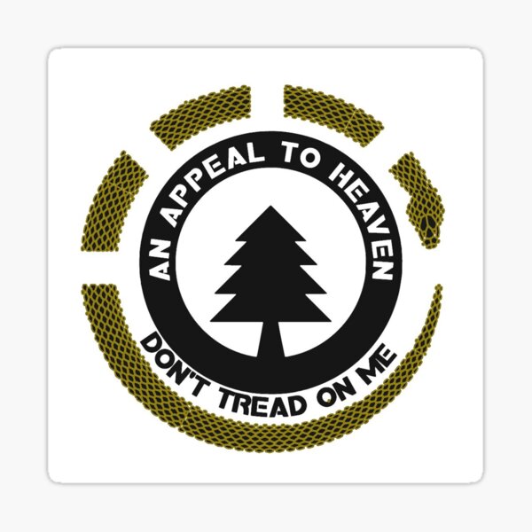 "An Appeal To Heaven" Sticker by the-at-symbol | Redbubble
