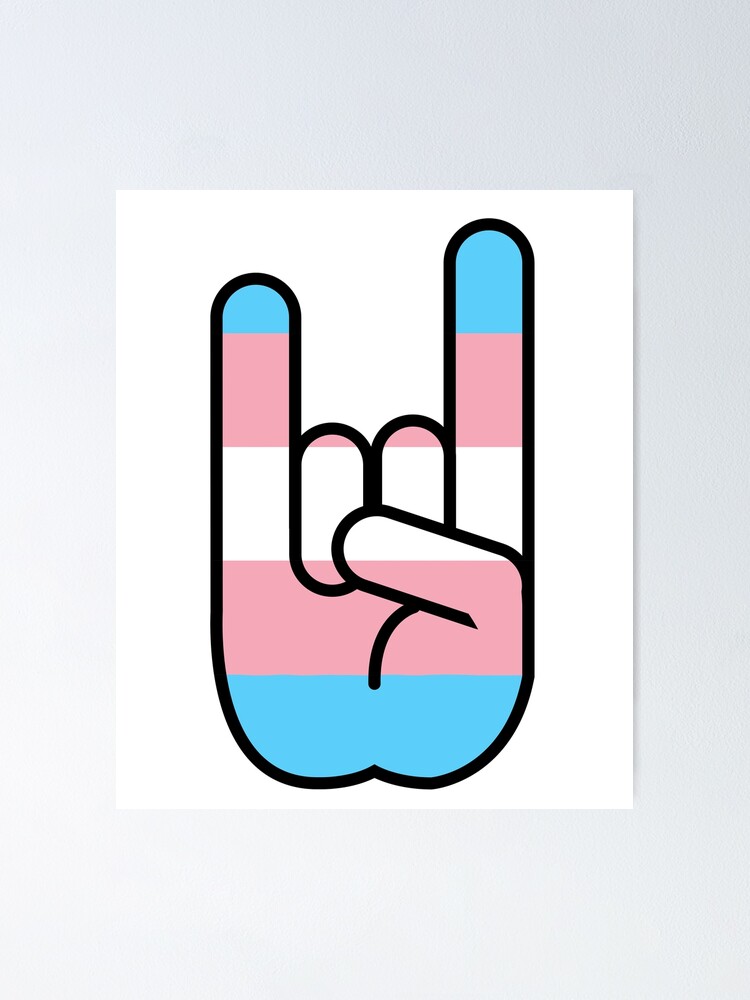 "Rock on Transgender flag" Poster by LGBT | Redbubble