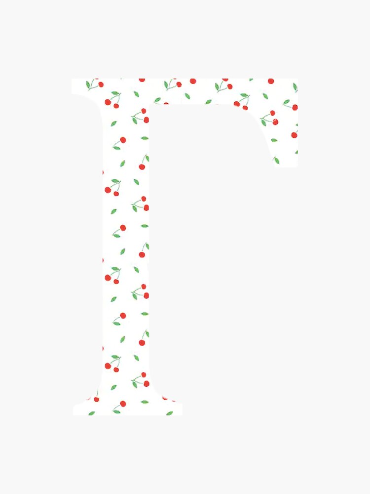 "Gamma Cherry Sorority Greek Letter" Sticker by lissullivan | Redbubble