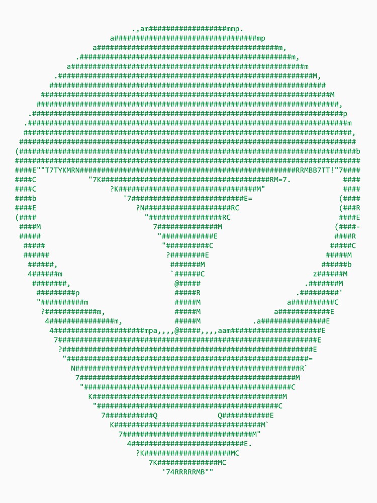 "ASCII Alien matrix Face" T-shirt for Sale by outkast-oasis | Redbubble ...