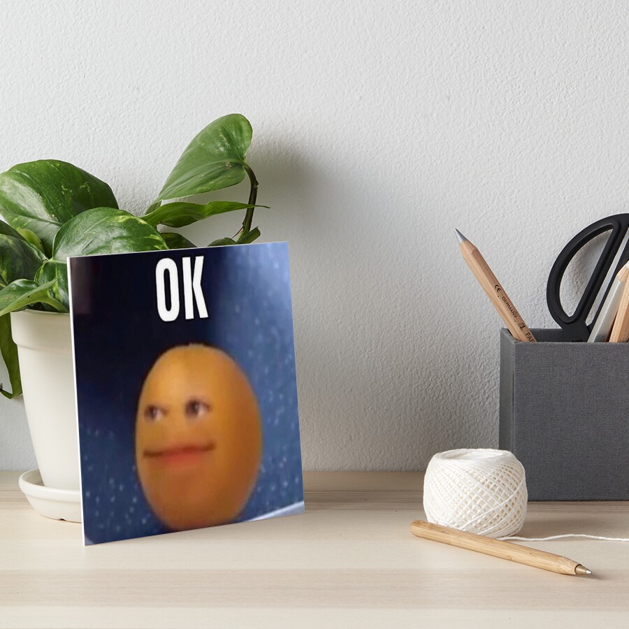 "Annoying Orange "Ok"" Art Board Print for Sale by ZAYAGotSHOTTY ...