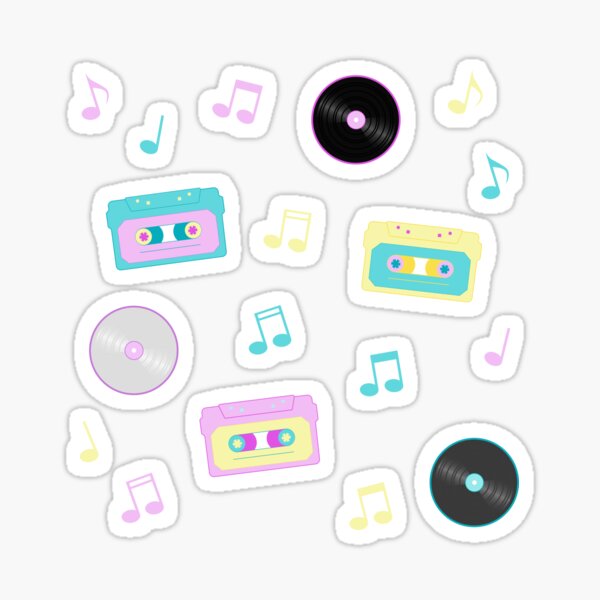 "Music Sticker Pack" Sticker for Sale by kacline | Redbubble