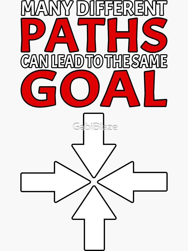 "Many Different Paths Can Lead To The Same Goal Positivity Affirmations ...