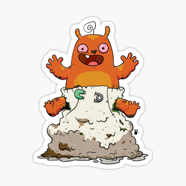 "Diaper Monster" Sticker by striffle | Redbubble